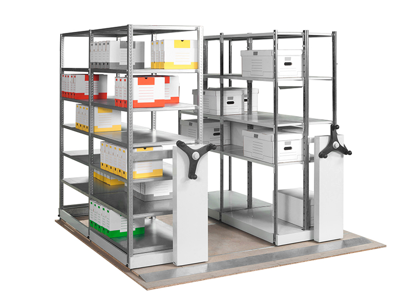 Mobile shelving: ManOrga mobile bases - Manorga